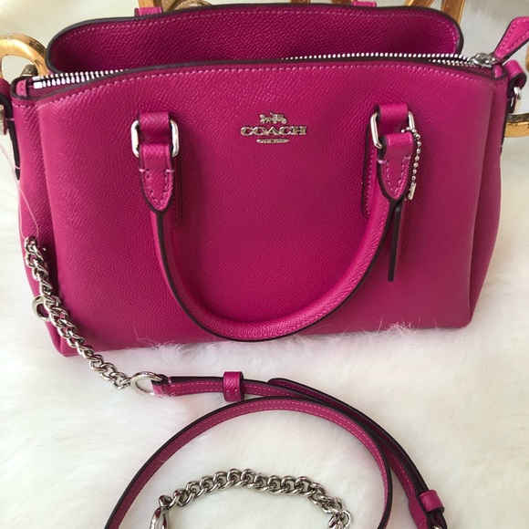 Coach | Bags | Coach Nwt Hot Pink Satchelcrossbody Bag | Poshmark